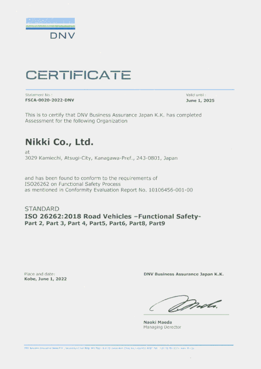Company Information - Nikki Co., Ltd.